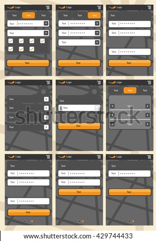 Web Design Menu Navigation Bar Website Stock Vector 75791533 - Shutterstock