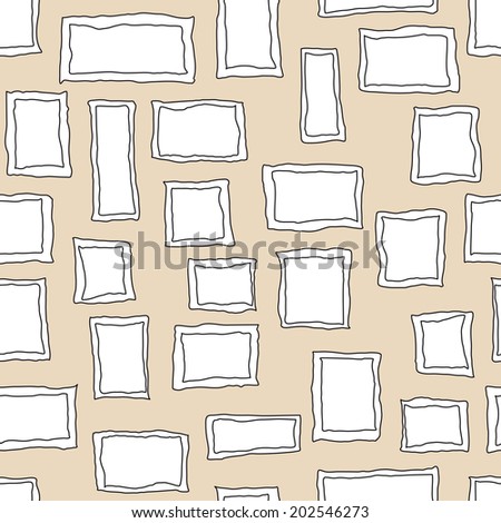 Hand Drawn Frames Set Cartoon Style Stock Vector 303418859 - Shutterstock